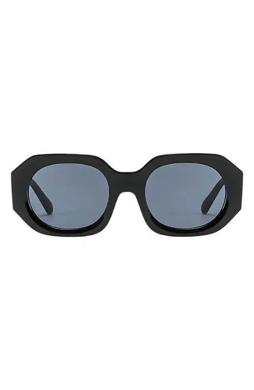 FIFTH & NINTH Dixie Geometric Sunglasses - Black / Black