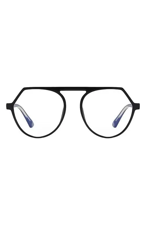 FIFTH & NINTH Carter Round Blue Light Blocking Eyeglasses - Black / Clear