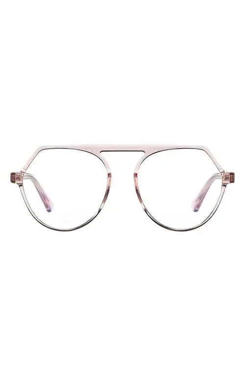 FIFTH & NINTH Carter Round Blue Light Blocking Eyeglasses - Pink / Clear