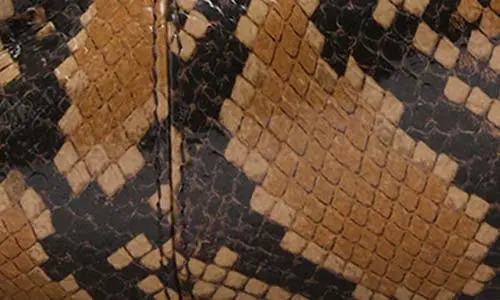 Mango Kira Snakeskin Embossed Leather Shoulder Bag