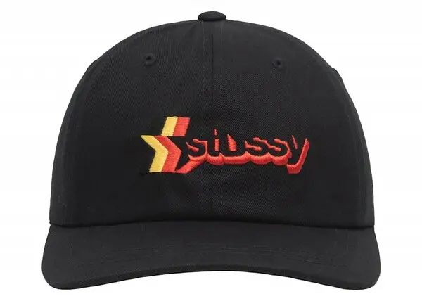 StÜssy Low Pro 3 Star Strapback Cap - Black