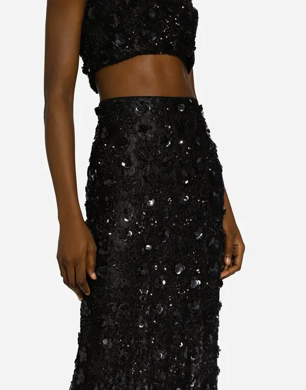 Dolce & Gabbana Sequined Maxi Skirt