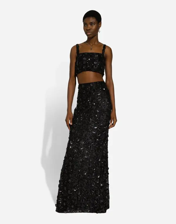 Dolce & Gabbana Sequined Maxi Skirt