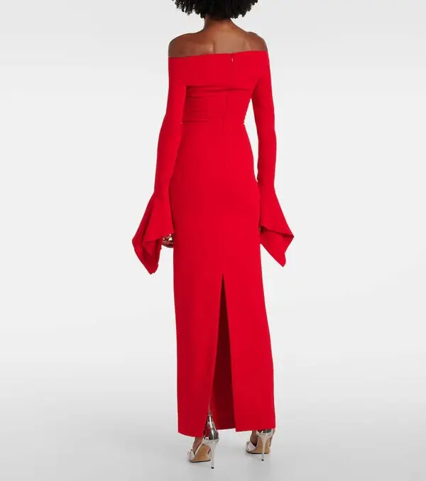 Solace London Amalie Off-shoulder Gown
