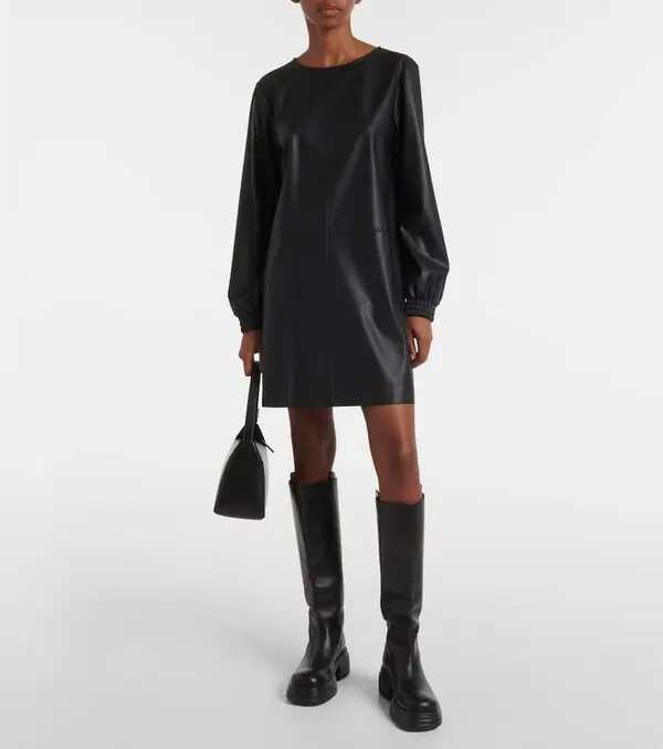 Max Mara Pepe Coated Jersey Minidress
