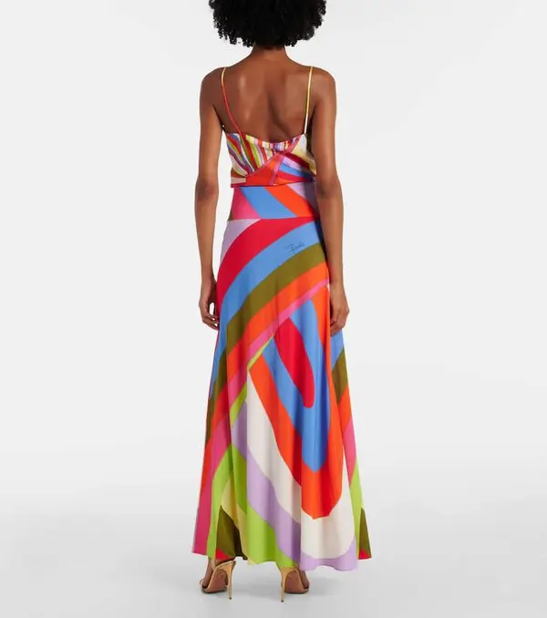 Emilio Pucci Iride Printed Maxi Skirt - Multicoloured