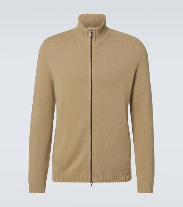 Bogner Dexter Wool And Cashmere Zip-up Sweater