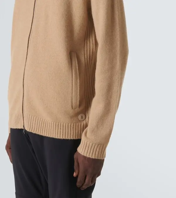 Bogner Dexter Wool And Cashmere Zip-up Sweater