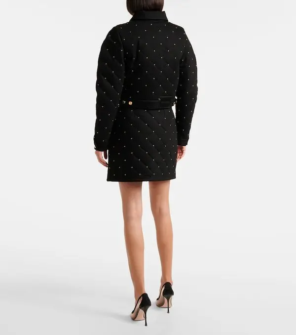 Nina Ricci Embellished Cropped Denim Jacket