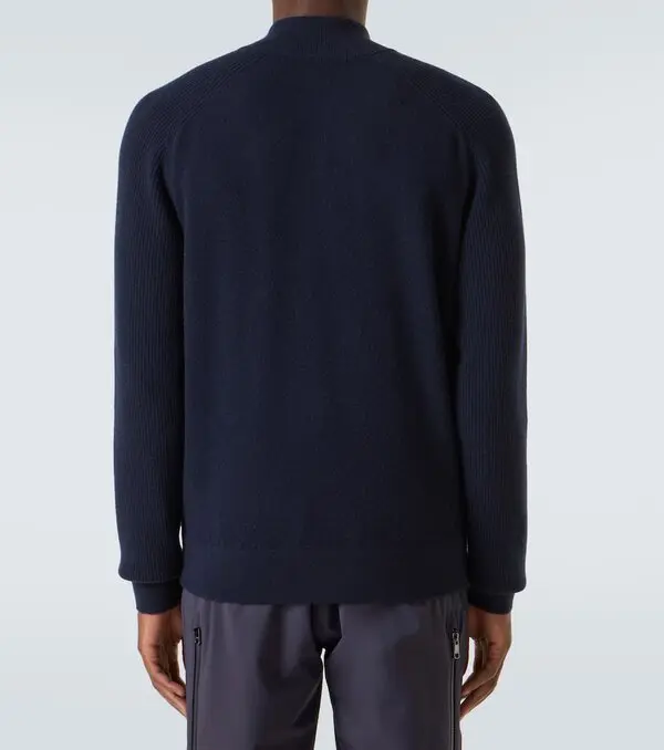 Bogner Dexter Wool And Cashmere Zip-up Sweater