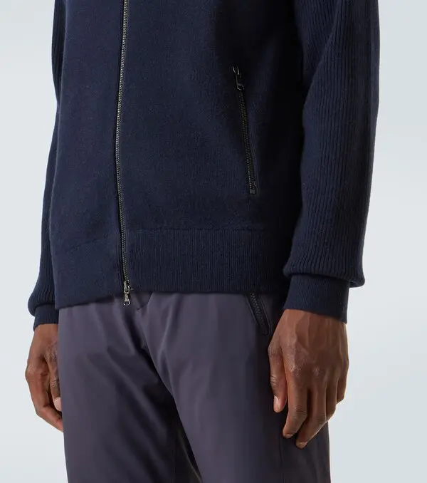 Bogner Dexter Wool And Cashmere Zip-up Sweater