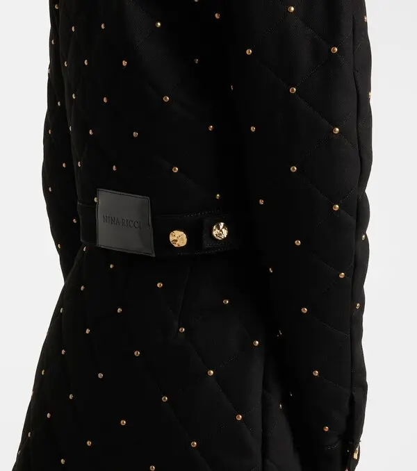 Nina Ricci Embellished Cropped Denim Jacket