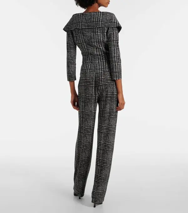 Norma Kamali Plaid Cropped Jacket