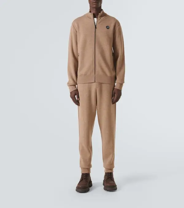 Fusalp Mayeul Wool-blend Zip-up Cardigan - Beige