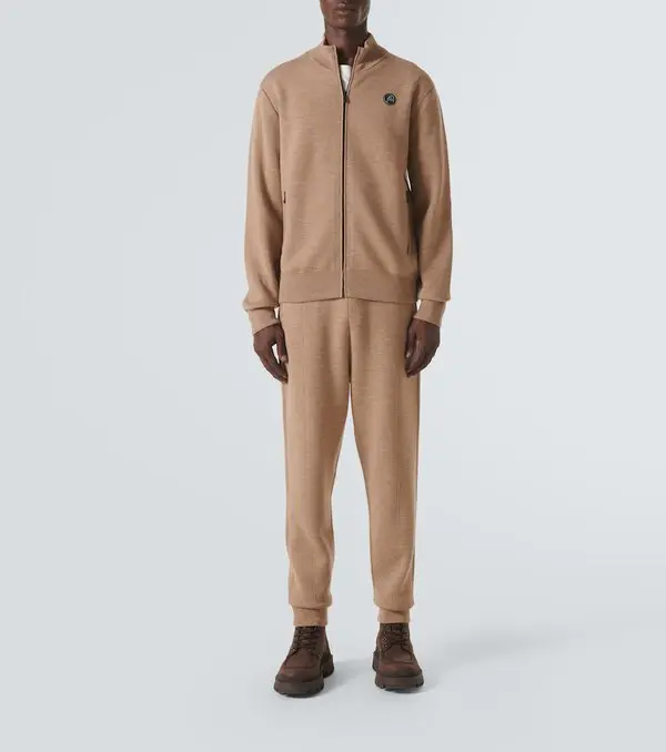 Fusalp Mayeul Wool-blend Zip-up Cardigan - Beige