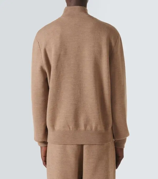 Fusalp Mayeul Wool-blend Zip-up Cardigan - Beige