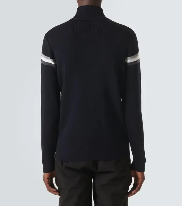 Fusalp Wengen Iv Wool Half-zip Sweater - Blue