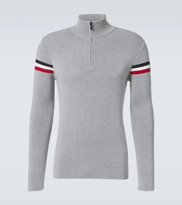 Fusalp Wengen Iv Wool Half-zip Sweater - Grey