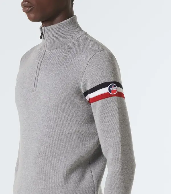 Fusalp Wengen Iv Wool Half-zip Sweater - Grey