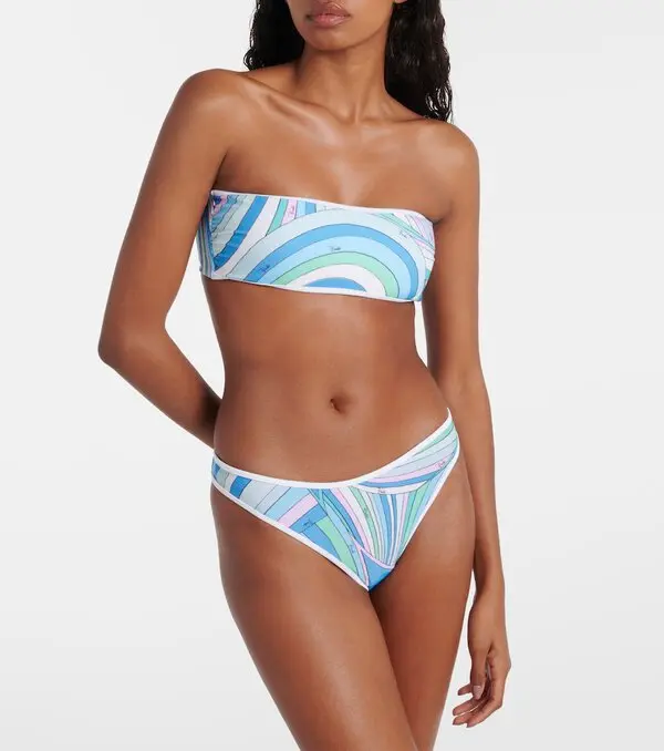 Emilio Pucci Printed Bikini Bottom - Blue