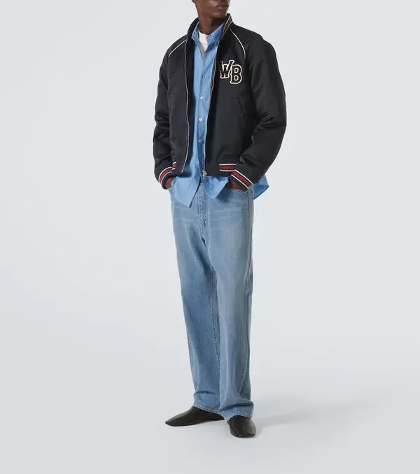 WALES BONNER Marvel Varsity Jacket - Blue