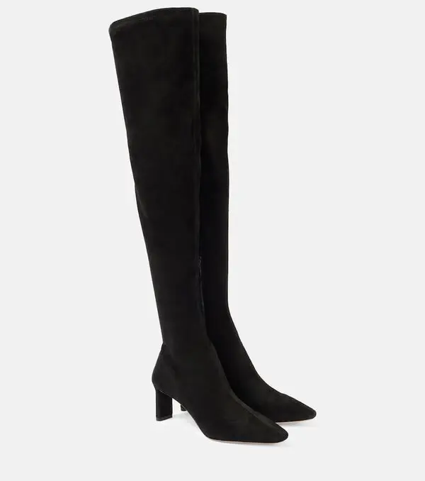AQUAZZURA Zenn 65 Suede Knee-high Boots