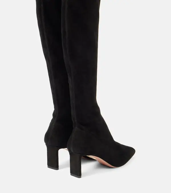 AQUAZZURA Zenn 65 Suede Knee-high Boots