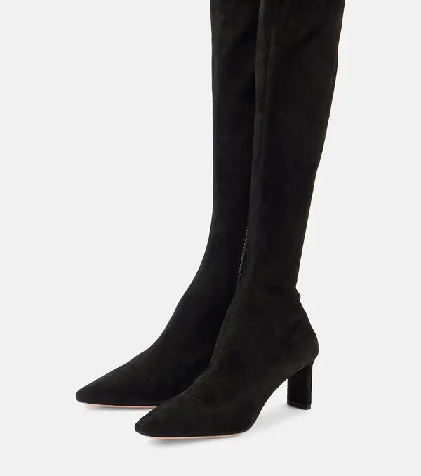 AQUAZZURA Zenn 65 Suede Knee-high Boots