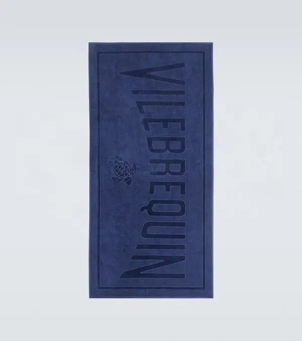 Vilebrequin Sand Logo Cotton Terry Beach Towel