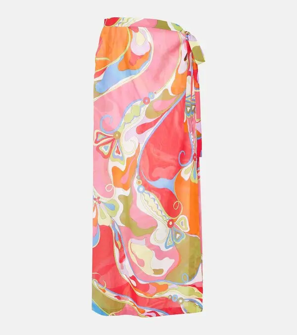 Emilio Pucci Orchidee Cotton Muslin Beach Cover-up - Multicoloured