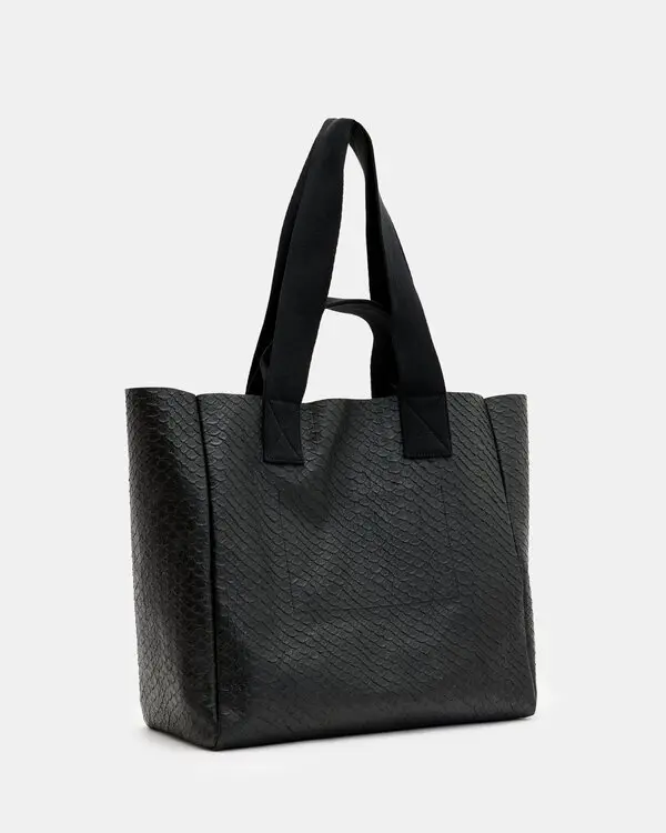 ALLSAINTS Izzy Logo Leather Tote Bag