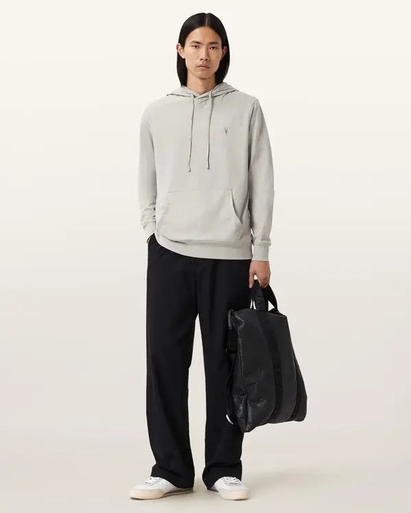 ALLSAINTS Brace Ramskull Pullover Hoodie - Carbon Grey