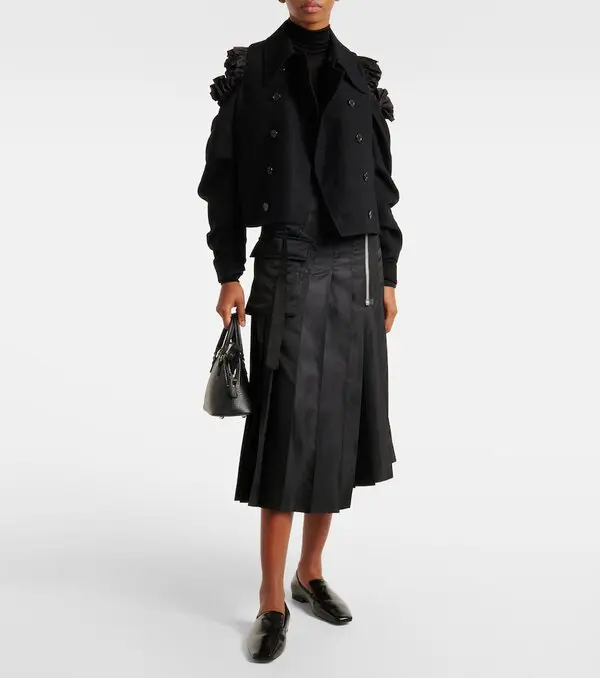 Noir Kei Ninomiya Cutout Wool Jacket