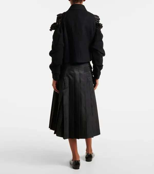 Noir Kei Ninomiya Cutout Wool Jacket