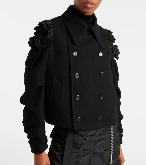 Noir Kei Ninomiya Cutout Wool Jacket