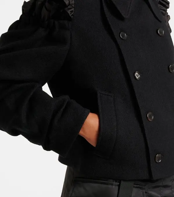 Noir Kei Ninomiya Cutout Wool Jacket