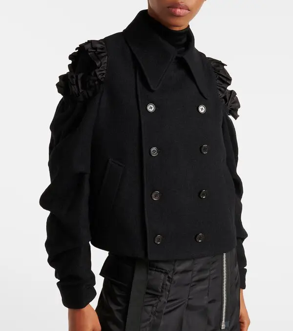 Noir Kei Ninomiya Cutout Wool Jacket