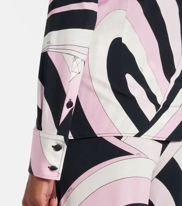 Emilio Pucci Iride Jersey Satin Shirt