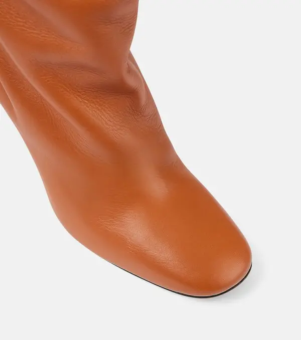 SOULIERS MARTINEZ Roberta Leather Knee-high Boots - Brown