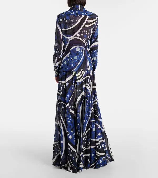 Emilio Pucci Fontane Printed Cotton Muslin Shirt - Multicoloured