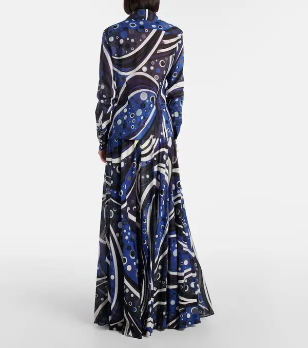 Emilio Pucci Fontane Printed Cotton Muslin Shirt - Multicoloured