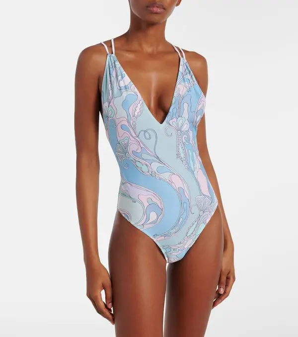Emilio Pucci Printed One-piece Swimsuit