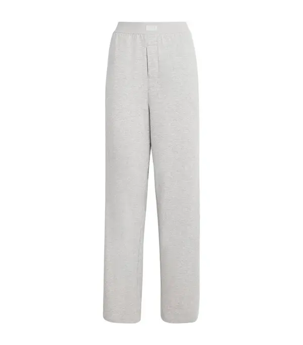 SKIMS Boyfriend Jersey Sweatpants - Grey