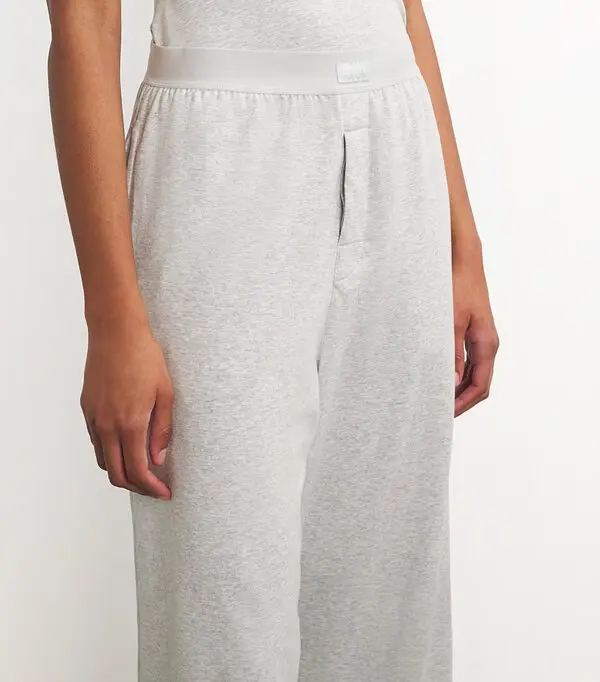 SKIMS Boyfriend Jersey Sweatpants - Grey