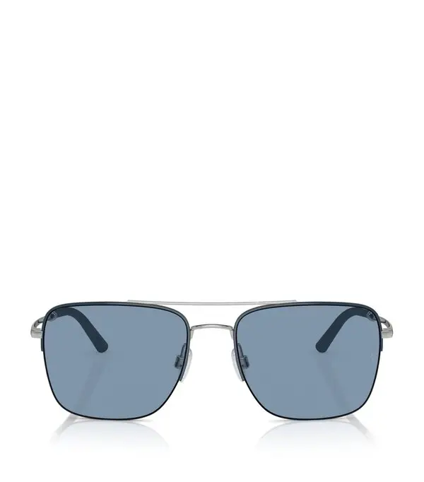 Oliver Spencer Metal Sunglasses - Blue
