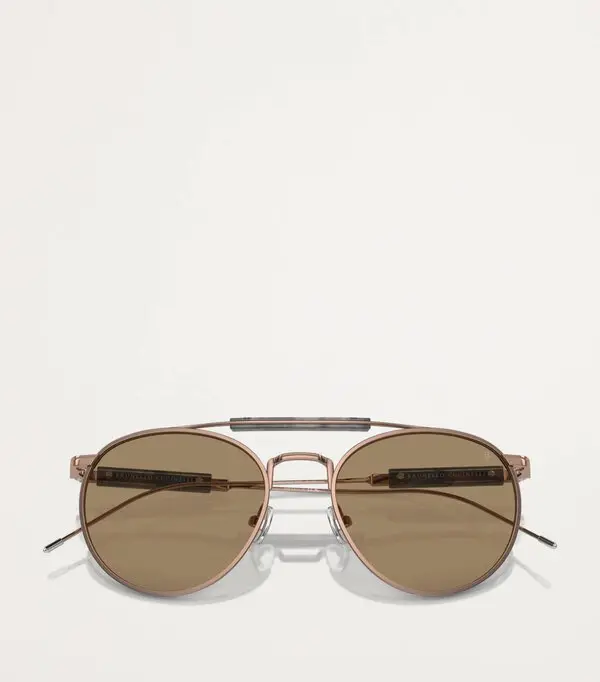 Brunello Cucinelli Bc2004st Sunglasses - Rose Gold