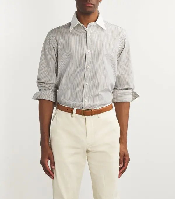 Polo Ralph Lauren Leather Belt With Debossed Pony