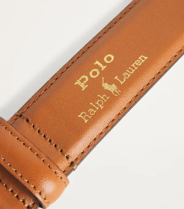 Polo Ralph Lauren Leather Belt With Debossed Pony