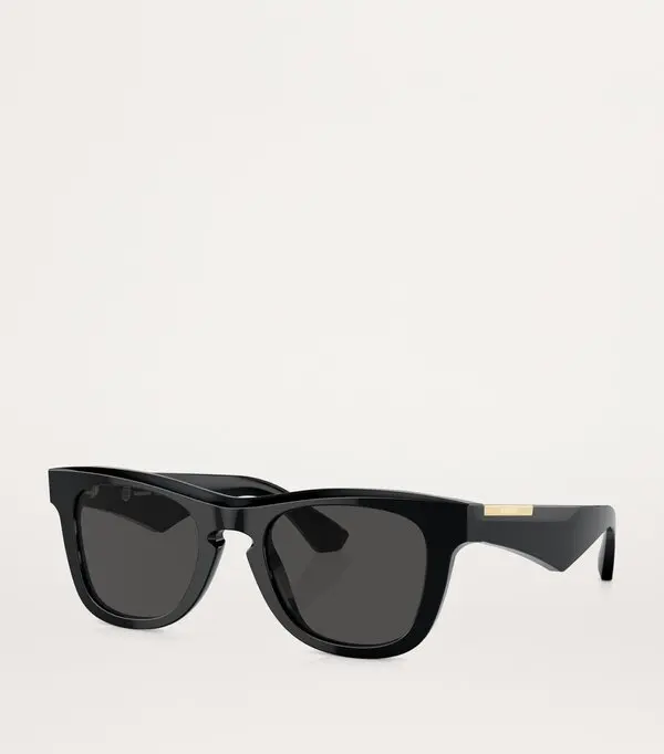 Burberry Acetate Square Frame Sunglasses - Black