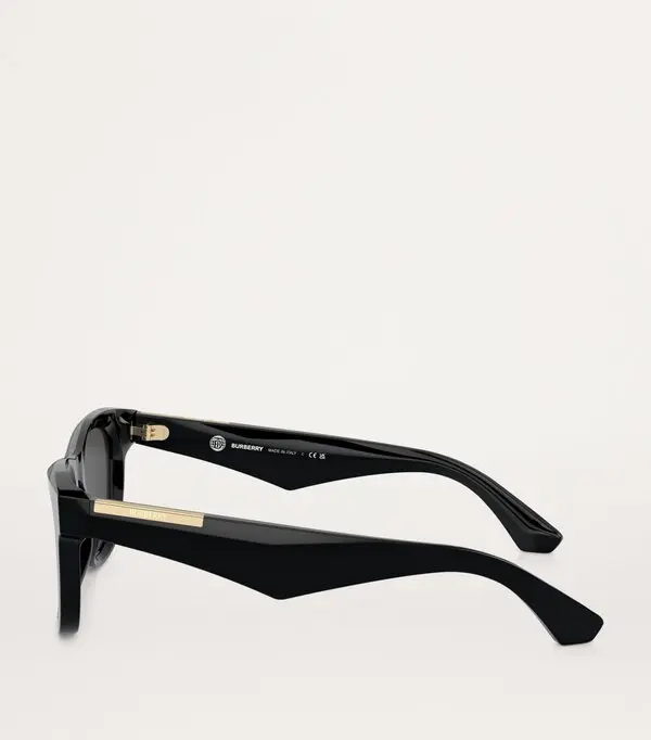 Burberry Acetate Square Frame Sunglasses - Black
